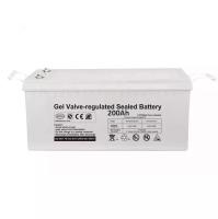 China Best 12v 200ah Solar Battery Storage System Deep Cycle Solar Panel GEL Battery for sale