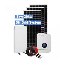 China Off Grid Solar Panel Kit 10kw 12kw 15kw 20kw Home Solar Energy System with 360W Mono Panels for sale