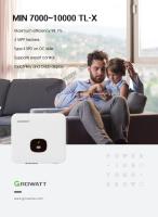 China Growatt MIN 7000TL-X 7KW 7000W 3MPPT Single Phase On Grid PV Solar Inverter for sale