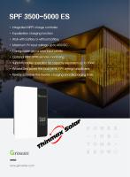 China Growatt SPF 3500 ES 3.5KW Split Phase Hybrid Solar Power Inverter 120V 240V Off Grid for sale