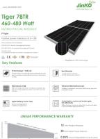 China Jinko Mono Half Cell Solar Panel 480W 182mm JKM480M-7RL3 High Efficiency 21.38% for sale