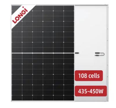 China LONGI 450W Monocrystalline Solar Panel LR4-72HPH-450M 166mm 25 Year Warranty for sale