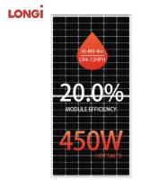 China Longi 450W Half Cell Mono Solar Panel 166mm LR4-72HPH-450M CE Certified for sale