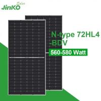 China Jinko Pv Module Bifacial Tiger Solar Panel  High Efficiency JKM575N-72HL4-BDV Monocrystalline for sale