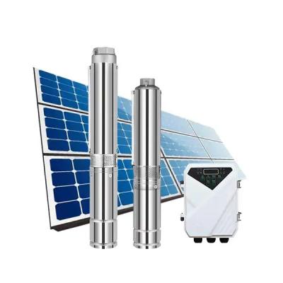 China DC Deep Well Solar Submersible Water Pump 200W 24V for Agriculture Irrigation for sale