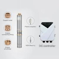 China 64m Max Head 1.7m3/H 48V DC Submersible Solar Water Pump Complete Set 400W for sale