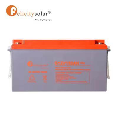 China Felicity Deep Cycle Solar Gel Battery 12V 100Ah 200Ah 150Ah Lead Acid AGM for sale