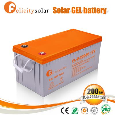 China Felicity 12V 150Ah Gel Battery Solar Energy Storage System 5000 Cycles for sale
