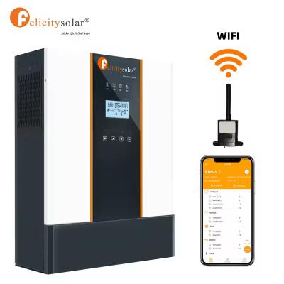 China Felicitysolar 48v 5kw solar panel on off grid tie inverter with limiter for solar panel system for sale