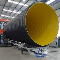 China 200mm Corrugated Pipe Machine Steel Reinforced SN8 SN16 for sale
