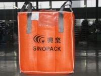 China Orange 500kg Big Bag FIBC With Filler Cords , Large FIBC Jumbo Bag for sale