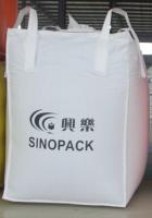 China Cross Corner Big Bag FIBC With Baffle And Anti-Sifting For Black Carbon for sale
