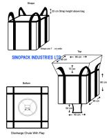 China Heavy Duty Circular / Tubular Big Bag FIBC Virgin PP For Storage / Transportation for sale