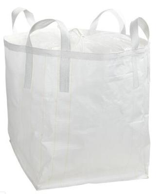 China Open Top White Jumbo Bags With Top Perimeter For Packing Agricultural Products for sale