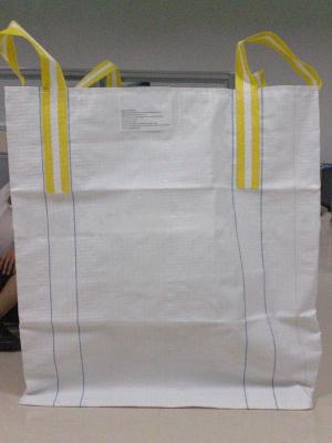 China Open Top Discharge Spout 4 Cross Corner Loops Big Bag Jumbo Bag FIBC for sale