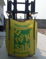 China Open Top Discharge Spout 4 Cross Corner Loops Big Bag Jumbo Bag FIBC for sale