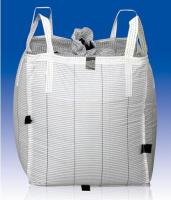 China Anti - Static PP Woven TYPE C Conductive Big Bags 4 Panel Cross Corner Loops for sale