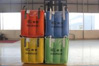 China Anti - Static Sand Cement Bulk PP Woven Big Bag 4 Cross Corner Loop for sale