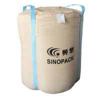China Beige Circular 1 ton Food Grade FIBC with two handlings UV treated for sale