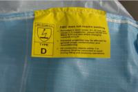 China Type D Fibc CROHMIQ blue / white for chemical powder transportation for sale