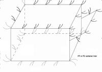 China Dry bulk container liner bags for coffee beans / minerals / chemicals / food for sale