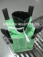 China Powder packing 4-Panel baffle bag 1000KGS OF 100% virgin green PP fabric for sale