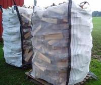 China Tall Red Firewood Ventilated Mesh FIBC Bulk Bag With Corner Loops 2202 Lbs for sale