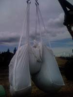 China Polypropylene builder pipeline Gravel bulk bag suitable for oil pipe 12''  - 24'' - 30