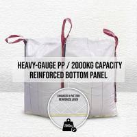 China Heavy-Gauge PP FIBC Bags 2000kg Capacity Reinforced Bottom Panel for High-Density Mineral Powder Loading Mining for sale