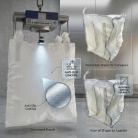 China Fully Custom OEM FIBC Bags Document Pouch Anti-Slip Coating Baffle Design for Automated Filling Lines for sale