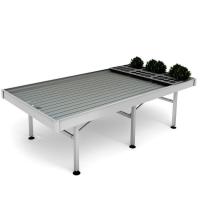 China Agriculture Ebb And Flow tables Hydroponic  seedling Grow Rolling Bench seedbed with abs tray for sale