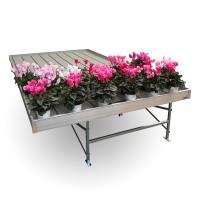 China Agriculture Ebb And Flow tables Hydroponic  seedling Grow Rolling Bench seedbed with abs tray for sale