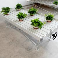 China Agriculture Ebb And Flow tables Hydroponic  seedling Grow Rolling Bench seedbed with abs tray for sale