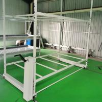 China 4'X8' Mobile Vertical Multi Cucumber Growing Rack Greenhouse Indoor Ebb And Flow Rolling Tables for sale