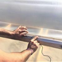 China 4m 6m 0.7mm Aluminium Channel Profile Zinc Lock For Greenhouse Film for sale