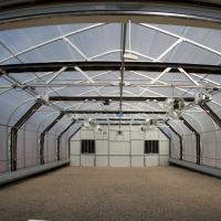 China 30x100ft Single Span Greenhouse Light Deprivation System Blackout Greenhouse For Medical Plants Commercial for sale