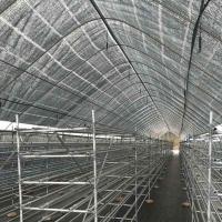 China Strong Polytunnel Greenhouse 3m X 2m 9m 10m Growing Mushroom Natural Ventilation Shade Net for sale