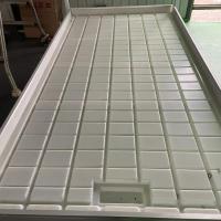 China 1.22x2.44m Ebb And Flow Rolling Bench Seedbed Abs Tray Gray Color For Drain Water Greenhouse Rolling Bench System for sale