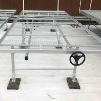 China 1.7m 1.8m Welded Wire Mesh Steel Rolling Benches Table Seedbed For Vegetable Nursery Seedling In Greenhouse for sale