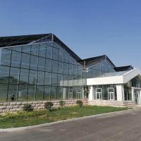 China 10x8 20 X 40 Big Span Venlo Multi Span Glass Greenhouse Growing Vegetable Show For Exhibition Hall for sale