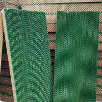 China 2m Fan And Pad Greenhouse Cooling Pad Green  Brown Wet Pad Evaporative Cooling System for sale