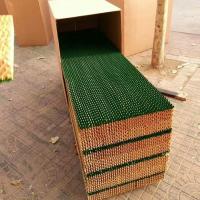 China 2m Fan And Pad Greenhouse Cooling Pad Green  Brown Wet Pad Evaporative Cooling System for sale
