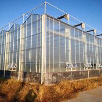 China Modern venlo hot dip galvanized steel pipe polycarbonate greenhouse structure Multi-Span Commercial pc sheet green house cooling system for sale