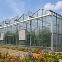 China Wholesale China Supplier Large Multi Span Intelligent Horticulture Commercial Agriculture Glass Flower Greenhouse for sale
