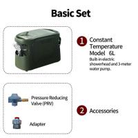 China Portable Tankless Gas Water Heater 5200mAh Dual-Power Outdoor Instant Hot Water for Camping for sale