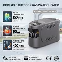 China 6L Propane Camping Water Heater Tankless Instant Outdoor Shower 5200mAh for sale