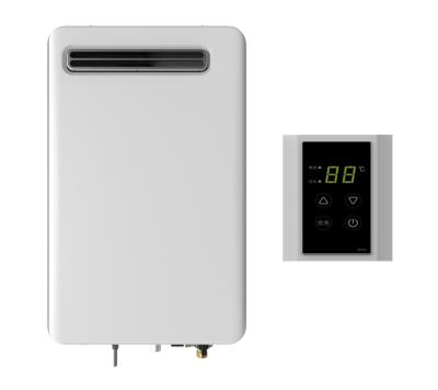 China 16L Natural Gas Tankless Water Heater Outdoor IPX5 Waterproof Instant Hot Water Heater for sale
