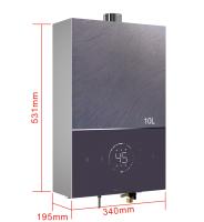 China Twin Wall Chimney Gas Water Heater 10L Sealed Combustion Safe for Airtight Rooms for sale