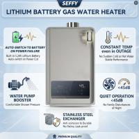China CE Certified 18L Propane Gas Water Heater Indoor Whole House Ultra Quiet with Lithium Battery for sale
