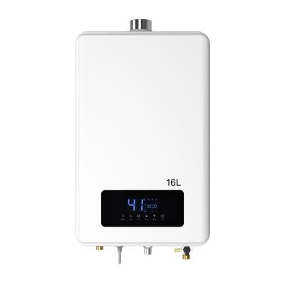 China 12L Forced Exhaust Gas Wall Mounted Water Heater Copper Heat Exchanger Natural Gas for sale